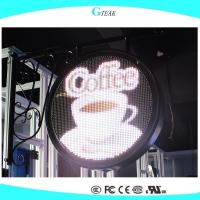China Coffee Shop Advertising Must-Have Full Color RGB Outdoor Double Sided LED Billboard with Programmable Circle LED Screen for sale