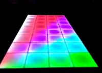 China 50 Ra CRI LED Dance Floor Tiles for Wedding Party Decoration Shinning Multi Color 50000 Working Hours for sale