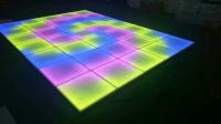 China 50 Ra CRI LED Dance Floor Tiles for Wedding Party Decoration Shinning Multi Color 50000 Working Hours for sale