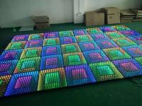 China 50 Ra CRI LED Dance Floor Tiles for Wedding Party Decoration Shinning Multi Color 50000 Working Hours for sale