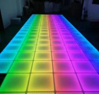 China 50 Ra CRI LED Dance Floor Tiles for Wedding Party Decoration Shinning Multi Color 50000 Working Hours for sale