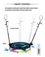 China Live show wifi selfie ring light cabina de fotos photobooth 360 video booth camera 360 photo booth automatic rotation with stand for sale