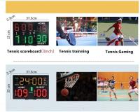 China Indoor Sports Wireless Remote Control Led Score Board with DC12V Infrared Touch Screen and Basketball Electronic Snooker for sale
