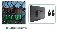 China Customized Shape Indoor Stadium Sport Soccer Baseball Digital Scoreboard with 24 Second Shot Clock Blue Yellow White Optional for sale