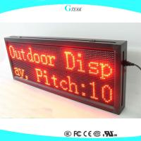 China Hot! P10 double sided outdoor scrolling led open sign for advertising for sale