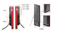 China Hotsale p2 p2.5 p3 smd indoor full color led poster screen floor standing wifi control led poster display for events advertising for sale