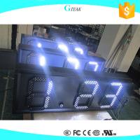 China shenzhen guangzhou gas station price board red white blue green  7 segment digital led  gas price sign for gas station for sale