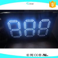China shenzhen guangzhou gas station price board red white blue green  7 segment digital led  gas price sign for gas station for sale