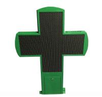 China Double sided Customized outdoor led pharmacy cross sign,cross light display for the shop for sale