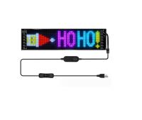 China Outdoor Led Screen Waterproof Full Color Flexible Scrolling Flexible Car Led Light Sign Board Mobile Phone App Control Indoor for sale