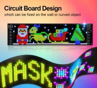 China Outdoor Led Screen Waterproof Full Color Flexible Scrolling Flexible Car Led Light Sign Board Mobile Phone App Control Indoor for sale