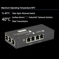 China Maximum Operating Temperature 40°C To 85°C Fiber Optic Ethernet Switch Surface Mount Industrial Network Solution Data Transmission for sale