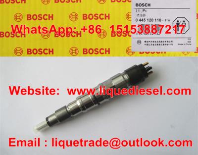 China BOSCH Original New Common Rail Injector 0445120110 J5600-1112100A Fit Yuchai Engine for sale