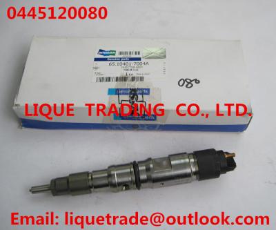 China Genuine New Common Rail Injector 0445120080 for DAEWOO DOOSAN DL06S 65.10401-7004A for sale