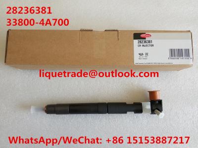 China DELPHI Genuine Common Rail Injector 28236381 for HYUNDAI Starex 2.5L Euro V 33800-4A700 for sale