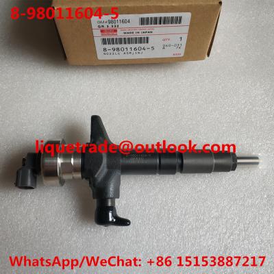 China DENSO Common Rail Injector 8-98011604-5 8-98011604-0 for ISUZU 8980116045 8980116040 Genuine New for sale