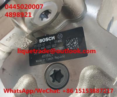 China BOSCH Common Rail Fuel Pump 0445020007 for Cummins 4898921 IVECO 5801382396 for sale