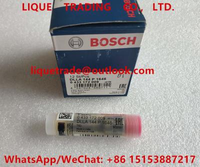 China BOSCH Genuine Common Rail Injector Nozzle 0433172009 DLLA144P1646 New for sale