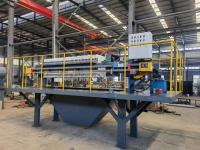 China Smallscale Sludge Dewatering Round Clay Filter Press Machine , Plastic Wastewater Plate Frame Filter Press for sale