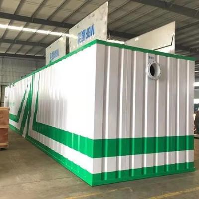 China Electric Auto Control PLC  Integrated Stainless Steel Mbbr Package Containerized Domestic And Industrial Sewage Treatment Plant for sale