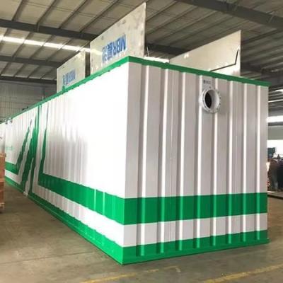 China Electric Auto Control Containerized MBBR Sewage Treatment Plant For Poultry Chicken Slaughter House Wastewater Treatment for sale