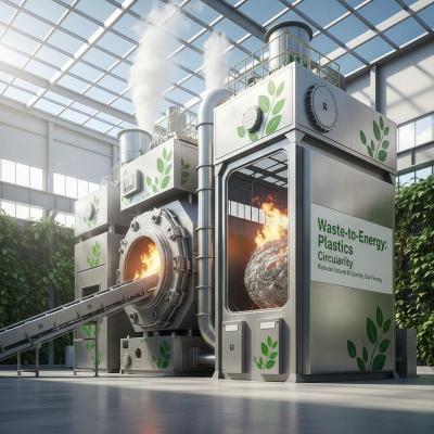 China Large-scale, environmentally friendly industrial and municipal waste incinerators for plastics manufacturing can reduce the volume and quantity of waste. for sale