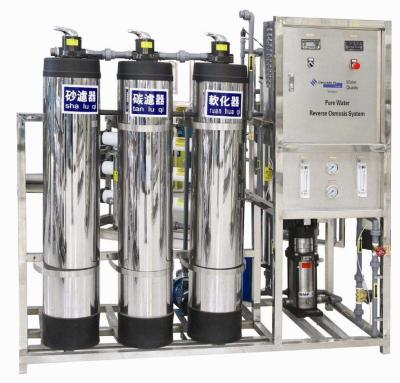 China Automatic 500L/Hour RO Water Purifier with 3-Tank Pretreatment for Commercial Water Treatment System for sale