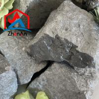 China 10-50mm Fev80 Ferro Vanadium Steel Making Lump Dark Grey for sale