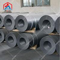 China Dia 75mm-700mm L1800-2700mm UHP HP RP graphite electrode With 4tpi 4tpil Nipple For Eaf Lf for sale
