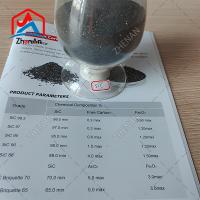 China Black Silicon Carbide Granular, Particle Size 0-5mm for sale