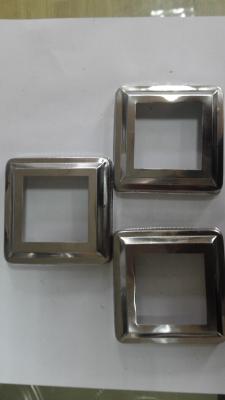 China 304 Stainless Steel Square Tube End Caps 50x50mm 0.5-3.0mm Thickness for Industrial Use for sale