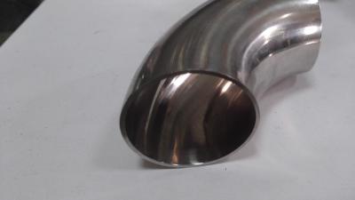 China 201 Stainless Steel Pipe ASTM Round Tube 90 Degree Elbow BA Bright 38mm OD for sale