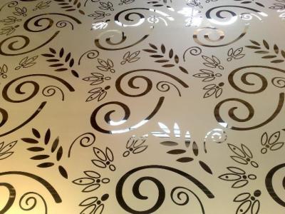 China 304 Etched Golden Mirror Stainless Steel Sheet 0.3-12mm for Wall Decor for sale
