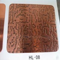 China PVD Color Coated Stainless Steel Sheet 0.6mm-3.0mm for Wall Panel Decoration for sale