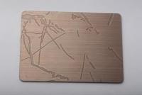 China Etched Wooden Grain Stainless Steel Sheet 304 0.6-3.0mm Decorative Metal for Construction for sale