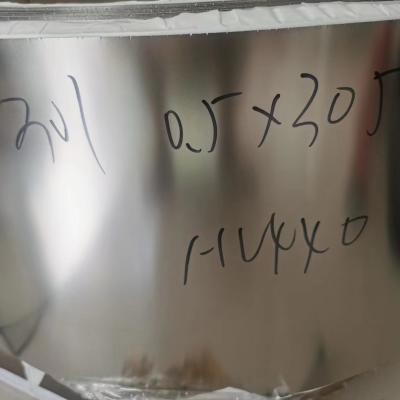 China SUS301 3/4H Stainless Steel Coil Strip Vickers 370-430 JIS 1250mm Width 0.1-3.0mm for sale