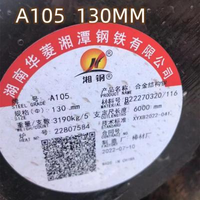 China A105 Forged Solid Steel Round Bar OD 130mm ASME Boiler Grade Carbon Steel for sale