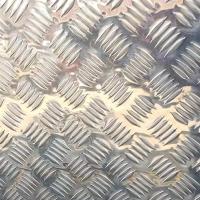 China Aluminium Chequerd Plate Sheet 1000mm Diamond Non Slip 5 Bar for sale