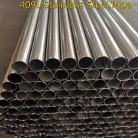 China SUS 409L Stainless Steel Welded Pipe 60.5mm OD x 1.2mm Wall x 5800mm Length for sale