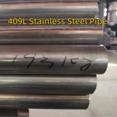 China SUS 409L Stainless Steel Welded Pipe 60.5mm OD x 1.2mm Wall x 5800mm Length for sale