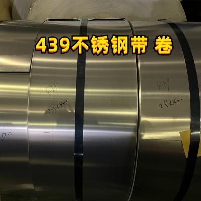 China DIN1.4509 S43035 Stainless Steel Coil Strip 2D Surface 1.0mm x 142mm for Weld Pipe for sale