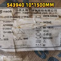 China SUS439 Stainless Steel Plate 5mm Thick 5x20Ft S43940 DIN1.4510 No1 Surface for sale