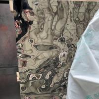 China 316L Stainless Steel 2000mm Water Ripple Sheet Black Mirror Decorative Wall Panel for sale