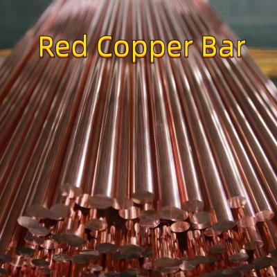 China C10100 Oxygen Free Round Bar Red Copper 99.9% Pure 80mm Diameter for Industrial Applications for sale