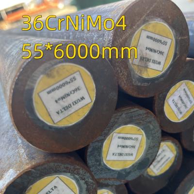 China DIN 1.6511 36CrNiMo4 Alloy Steel Round Bar 55mm Hot Rolled Black Surface for sale