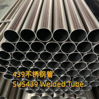 China SUS 439 Stainless Steel Welded Pipe 102mm OD x 2mm Wall for Exhaust Tubing for sale
