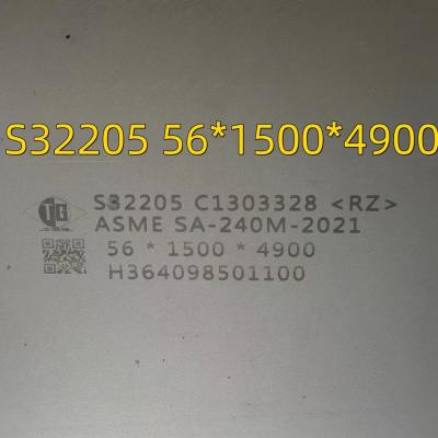 China Hot Rolled Duplex 2205 Stainless Steel Plate 3-100mm Thick 2000x6000mm for sale