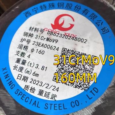 China 31CrMoV9 1.8519 Nitriding Alloy Steel Bar 100mm Diameter Rod for High Wear Applications for sale