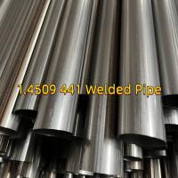 China AISI 441 Stainless Steel Welded Pipe 60mm OD x 2.0mm Wall x 6000mm 1.4509 18% Cr for sale