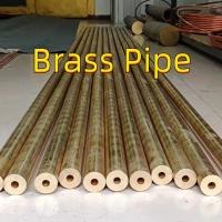 China 5 Inch Yellow Brass Hollow Bar HPb66-0.5 C33000 C35600 CuZn35Pb1 Extra Strong Weight for Industrial Use for sale